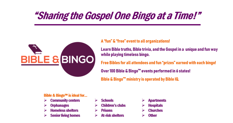 Bible and Bingo - Bible Trivia Quiz - Bible Quiz Games | Bible IQ Test